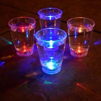 LED Light up Multicolor Shot glasses set (4pc) | Eternity LED