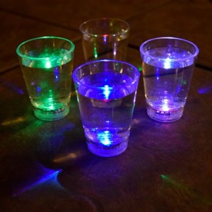 LED Light up Multicolor Shot glasses set (4pc) | Eternity LED