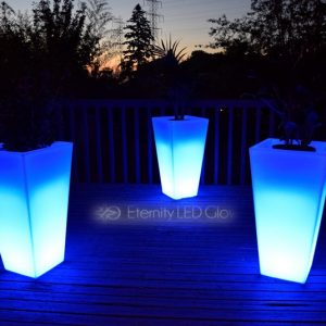 Light Up Flower pot 31" - LED Flower pot Glow Planter
